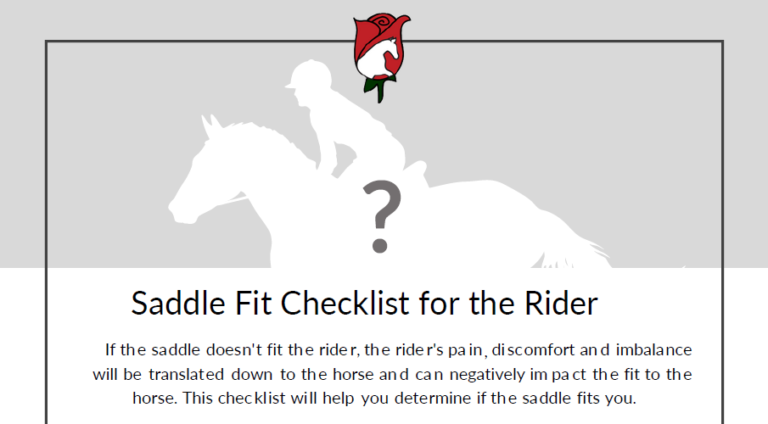 Rider Checklist Download - Saddlefit 4 Life Academy