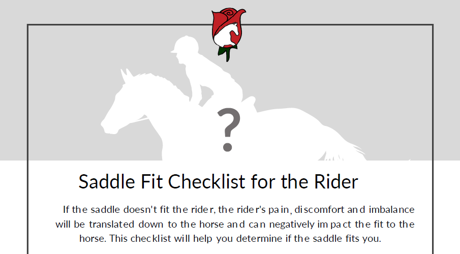 Rider Checklist Download - Saddlefit 4 Life Academy